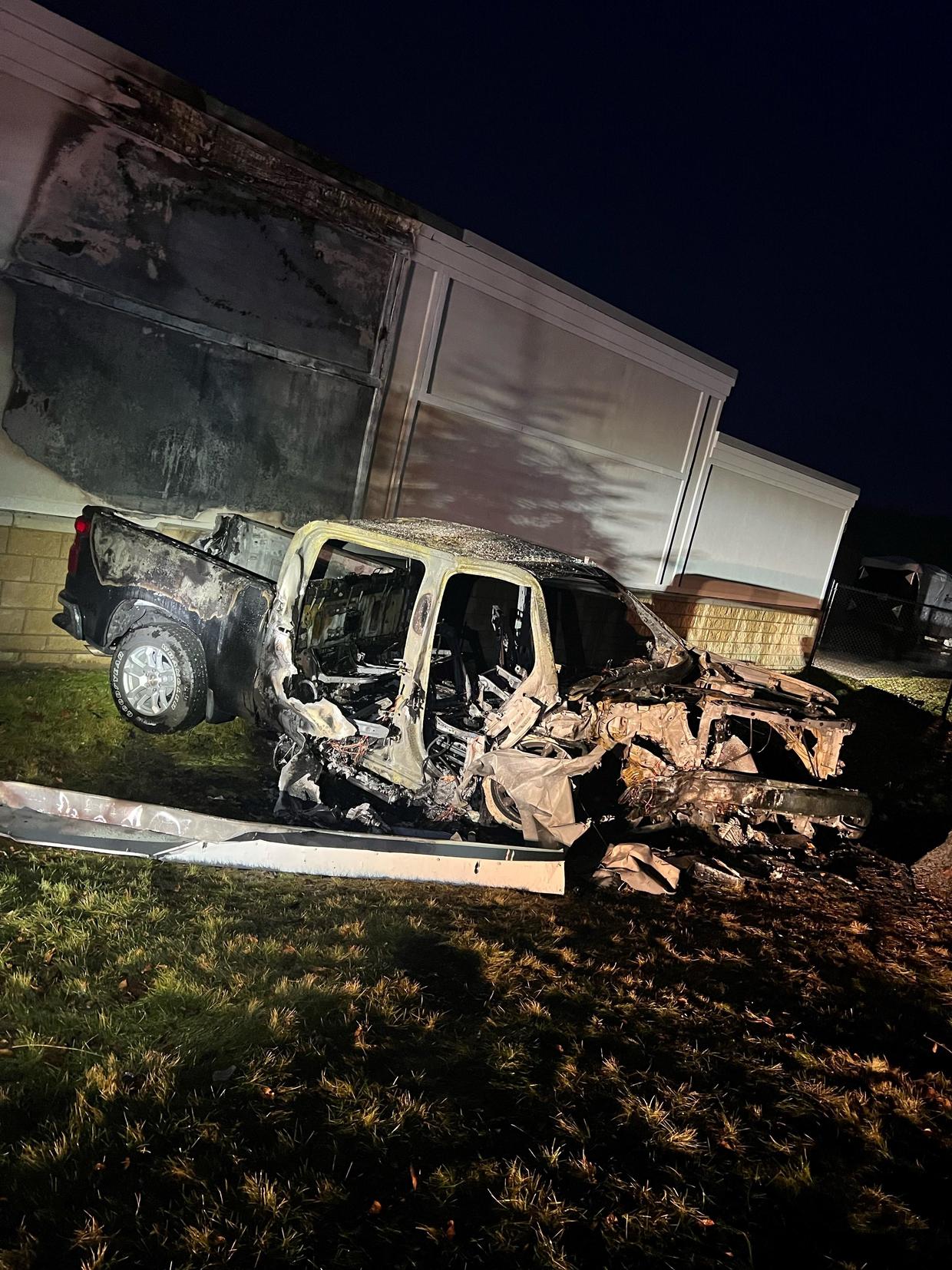 Chevrolet Crashes into Building and Sets on Fire – A-1 DRIVING SCHOOL